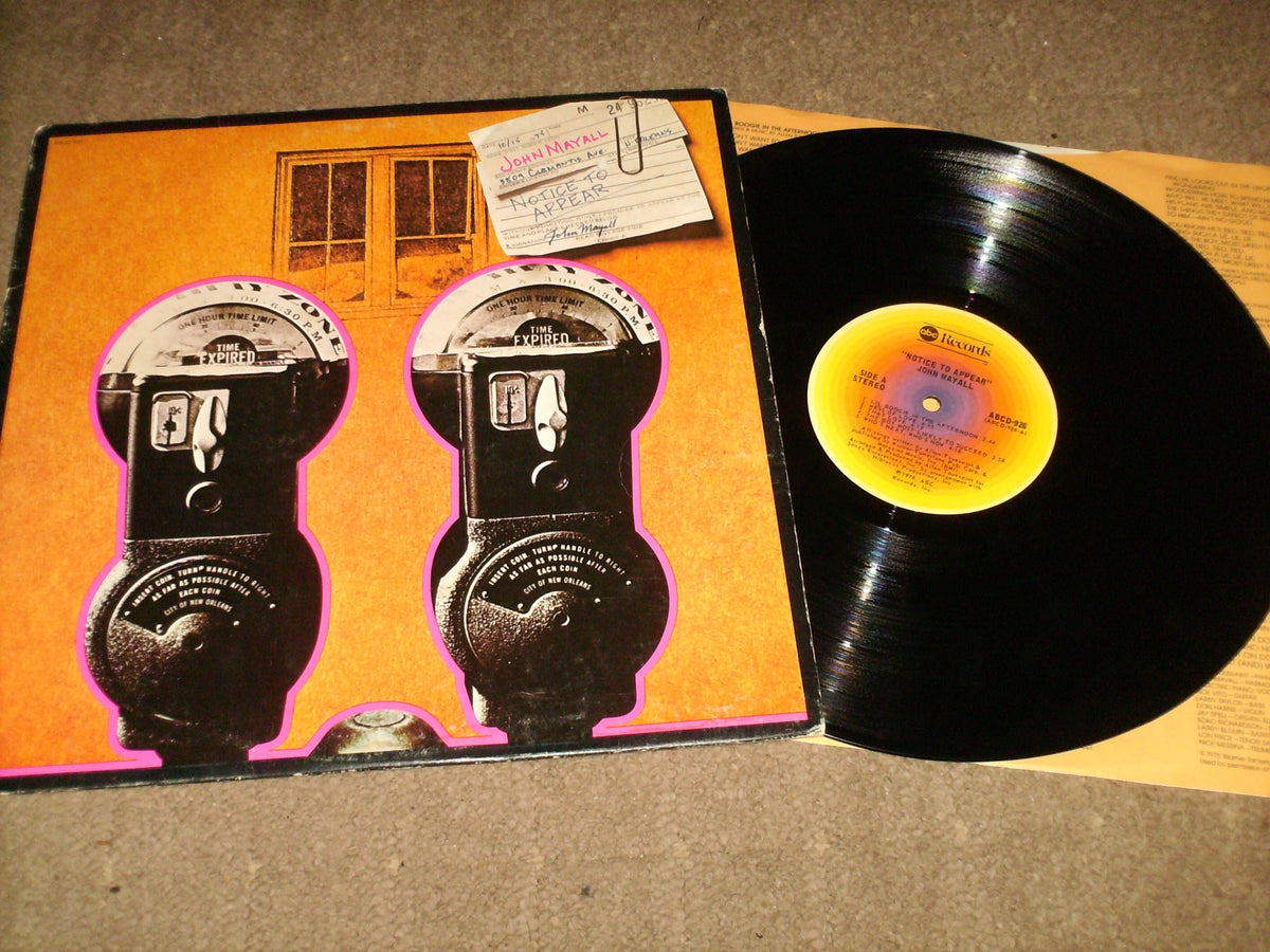 John Mayall - Notice To Appear – Vinyl Memories